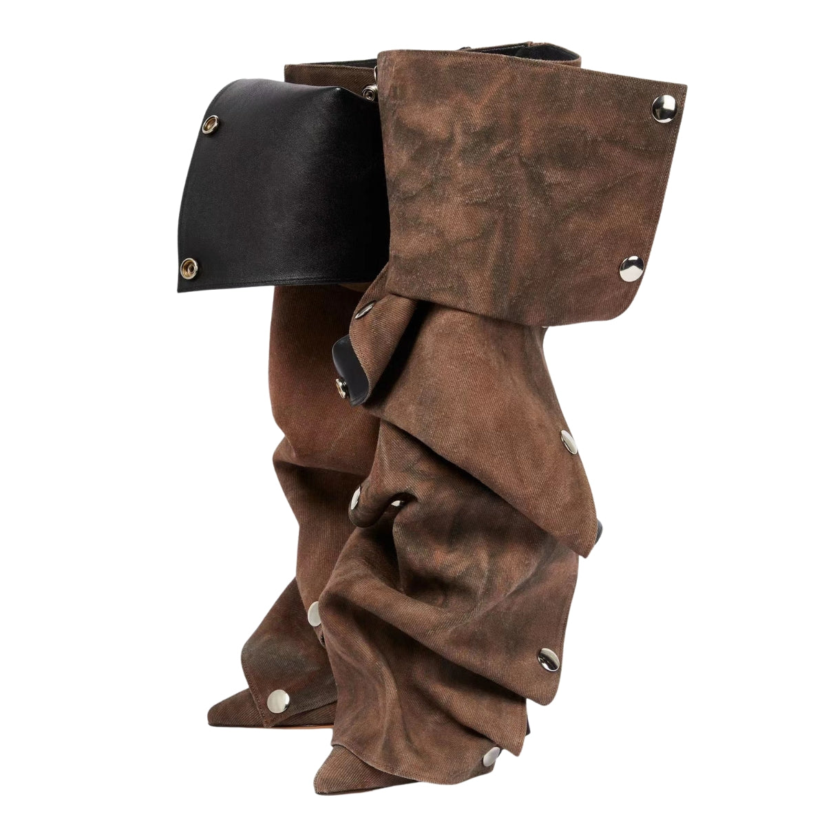 Pointed Toe Buckle Stiletto Removable Boots – Onlymaker