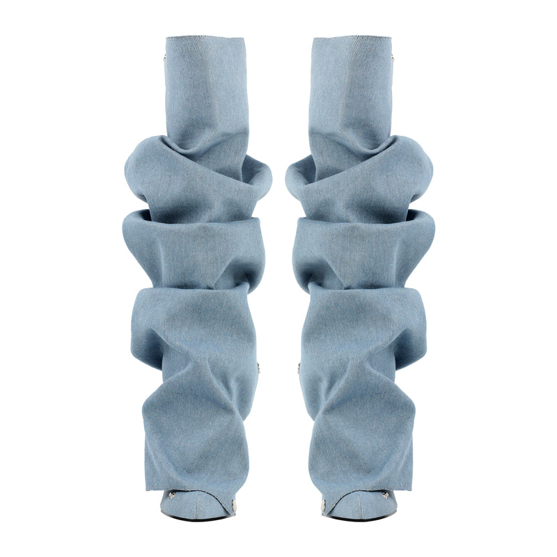 Pointed Toe Buckle Stiletto Removable Boots – Onlymaker