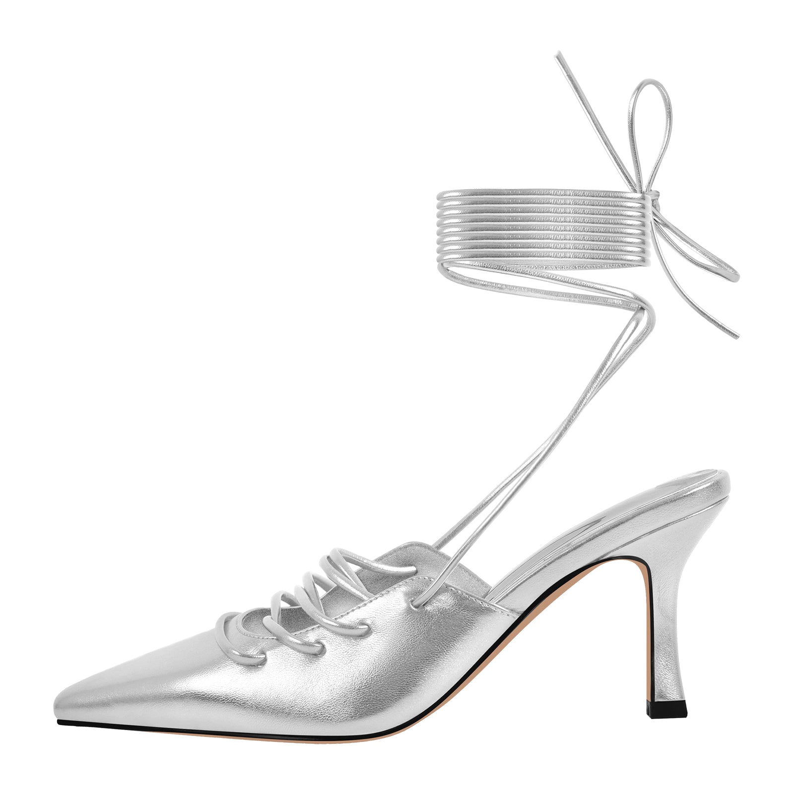 Lace up Pointed Toe Stiletto Pumps – Onlymaker