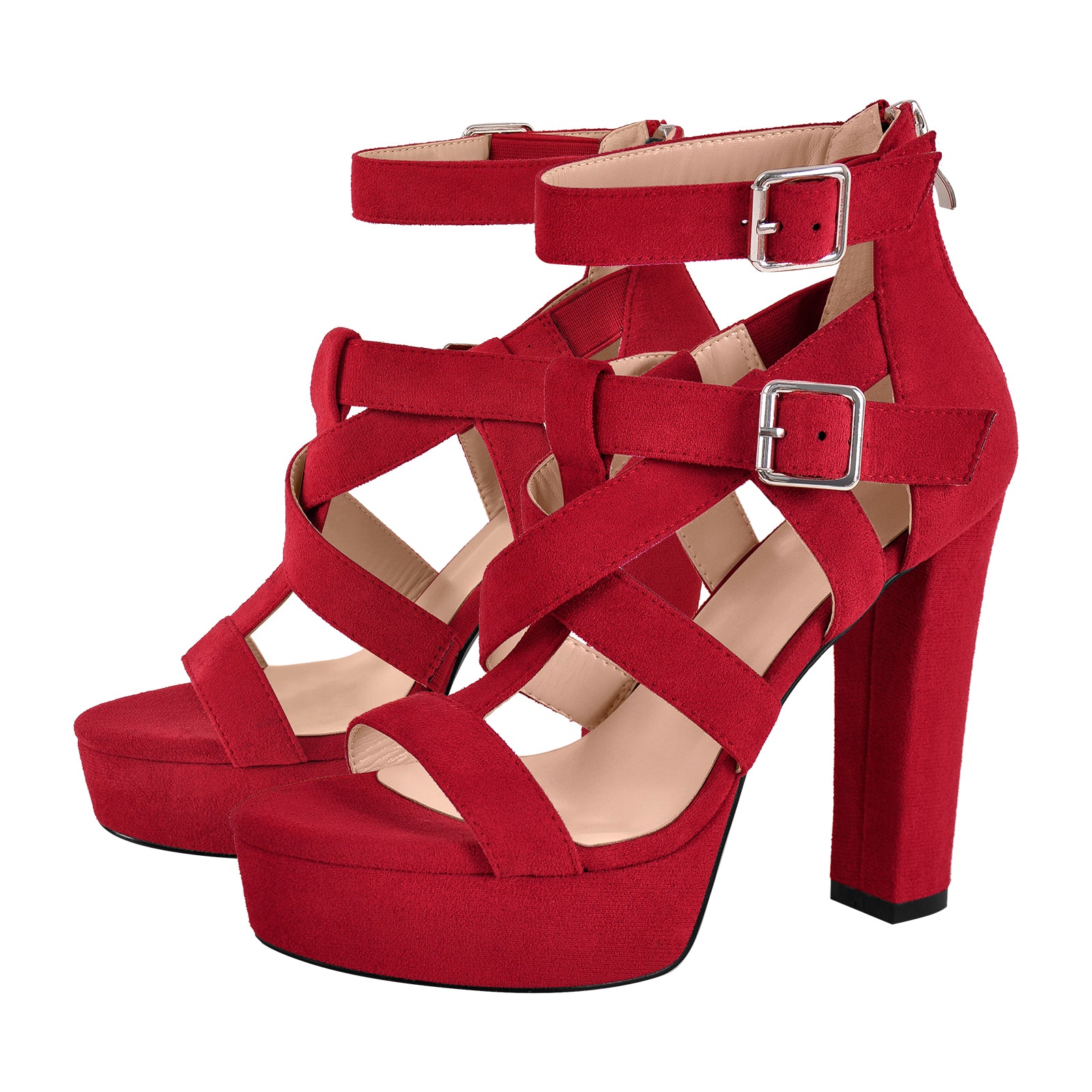 Platform Gladiator Strap Chunky Heel Sandals – Onlymaker