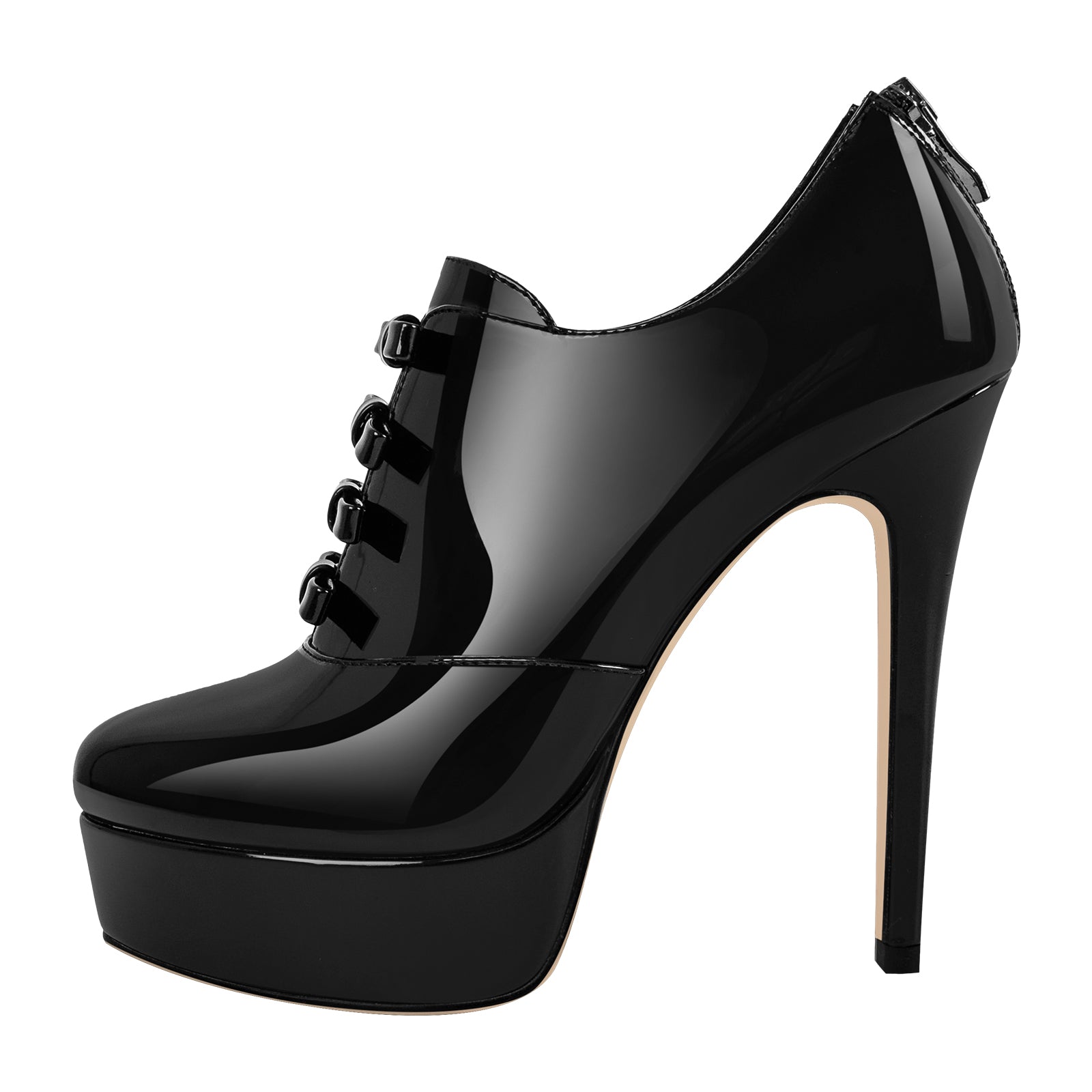 Bow Platform Back Zipper Stiletto Ankle Boots – Onlymaker
