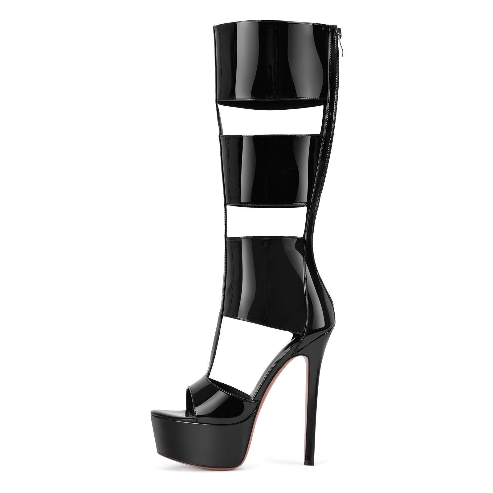 Platform Round Toe Hollow Bootie Sandals – Onlymaker