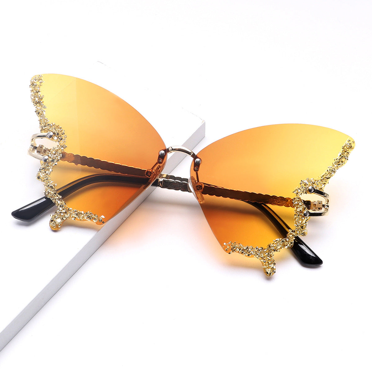 Punk Butterfly Rimless Sunglasses – Onlymaker