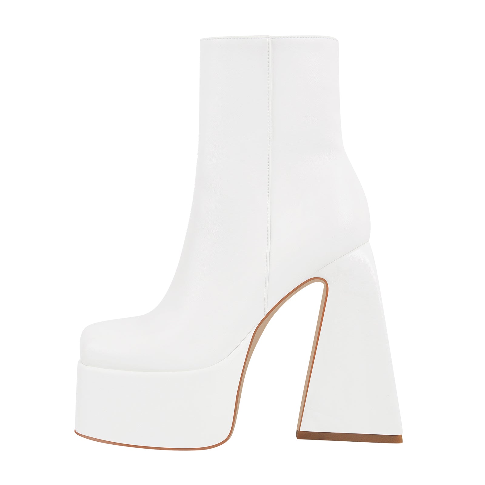Chunky Ankle Boots Thick High Heels Platform Shoes – Onlymaker