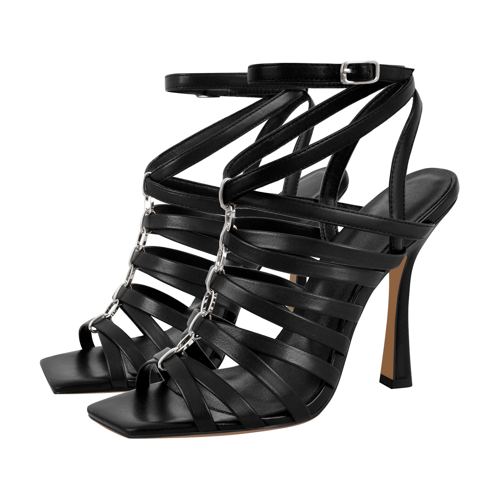 Open Toe Gladiator Hoof Heels Sandals – Onlymaker